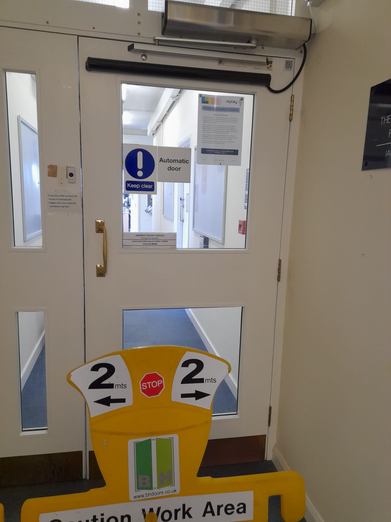 Automatic Swing Door Installation At The University Of Oxford